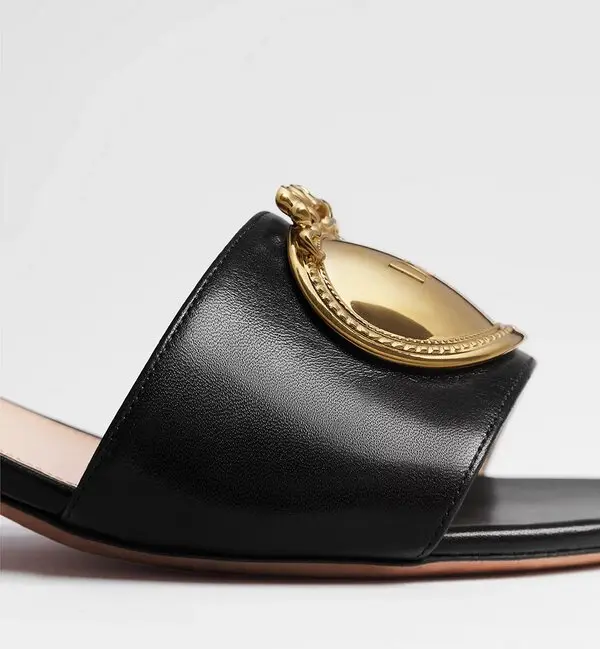 Dior Médaillon Buckle Heeled Slide