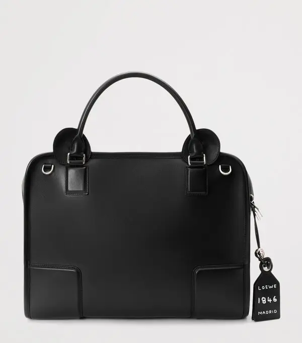 Loewe Large Leather Amazona 180 Shoulder Bag - Black