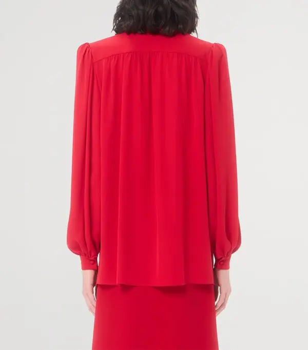 Valentino Garavani Tie-detail Silk Blouse
