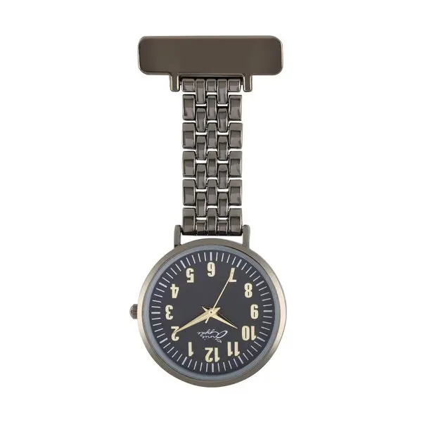 BERMUDA WATCH COMPANY Annie Apple Gold/gunmetal Link Bracelet Fob Watch - Grey