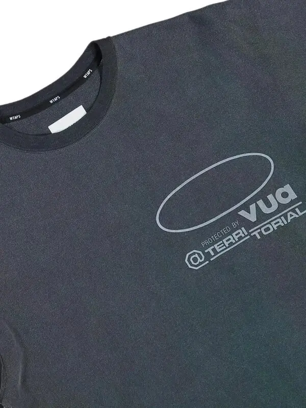 WTAPS Sldr Logo-print Layered-sleeve T-shirt