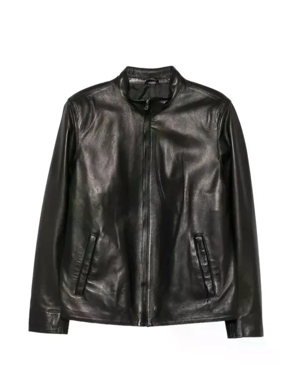 SERGIO MORETTI FIRENZE Zip-up Leather Jacket