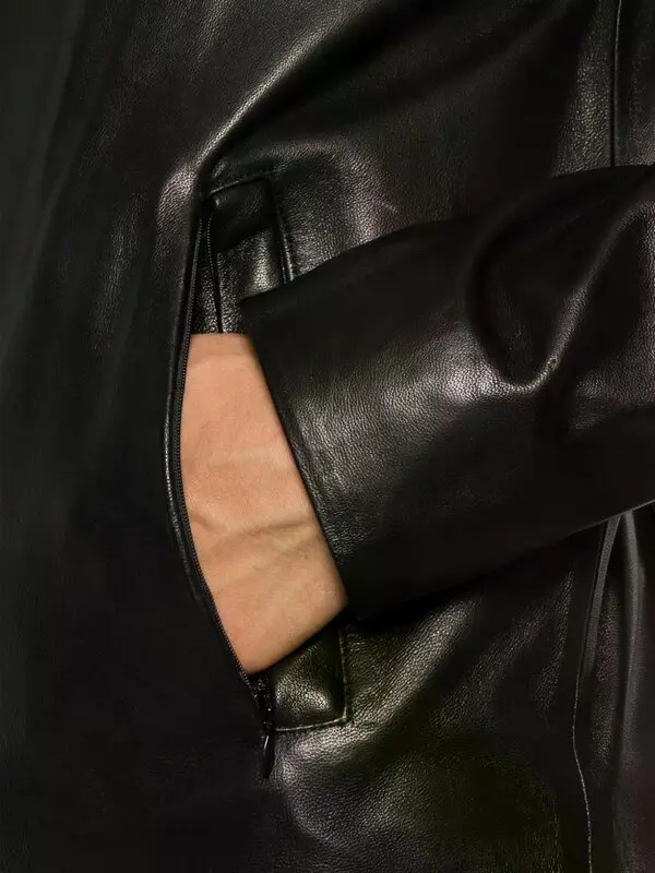SERGIO MORETTI FIRENZE Zip-up Leather Jacket