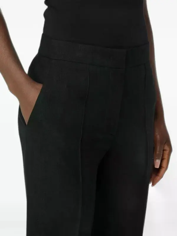 MSGM Cropped Trousers With Pressed Creases