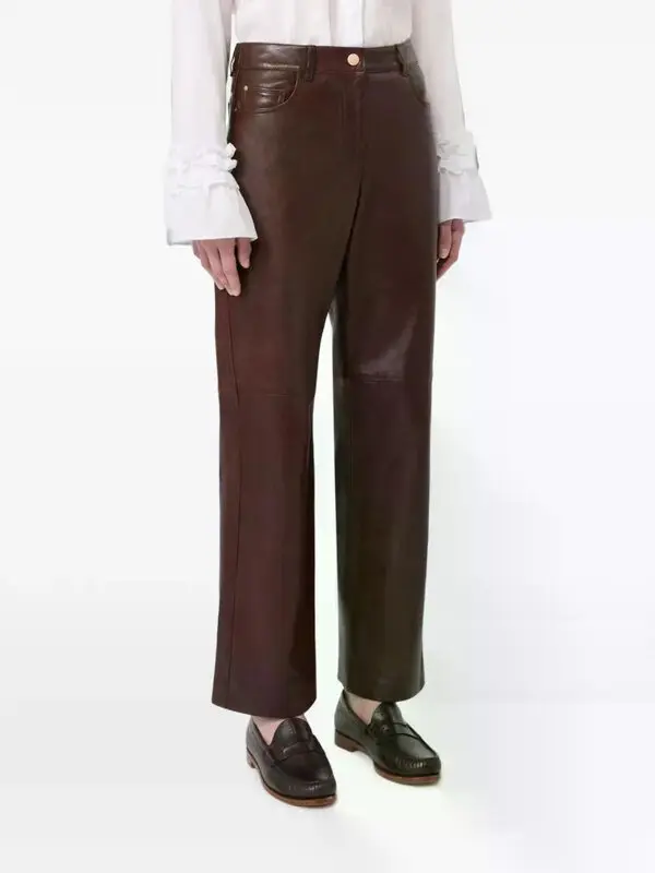 Max Mara Leather Trousers