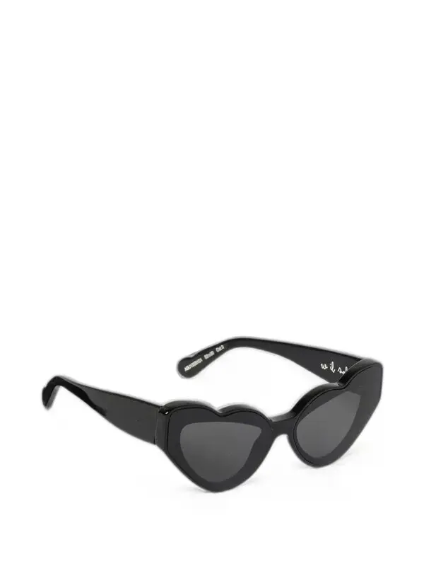 Fiorucci Heart Frame Sunglasses - Black