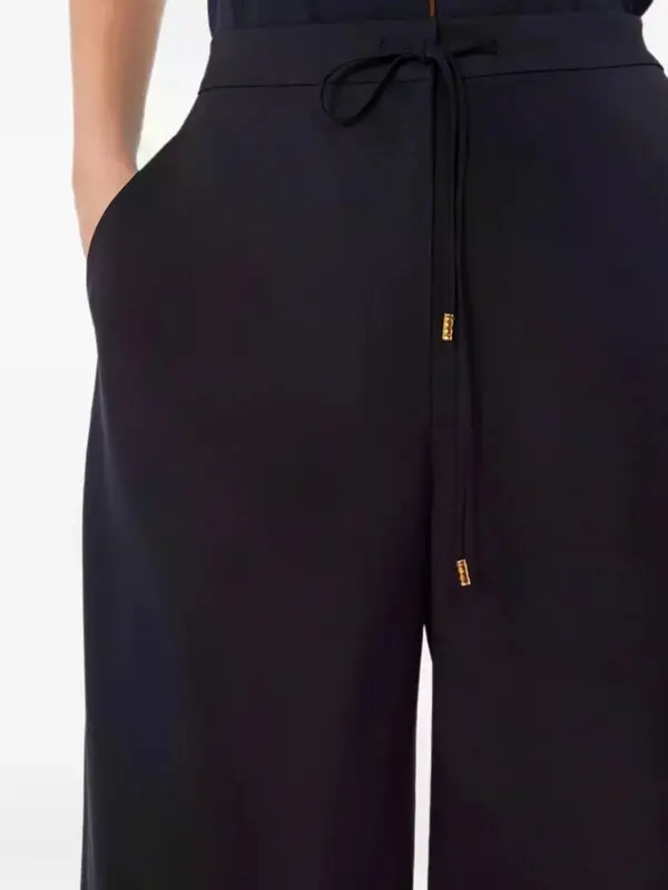 Max Mara Virgin Wool Drawstring Trousers