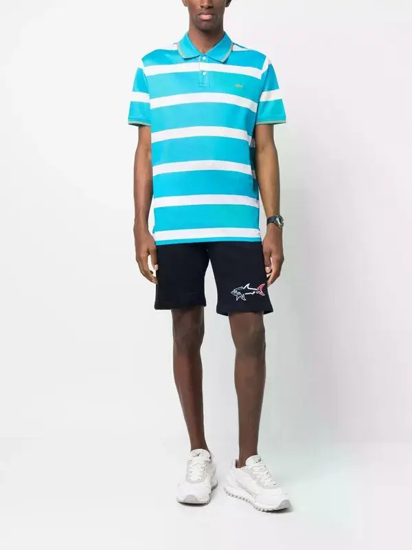 Paul & Shark Organic Cotton Striped Polo Shirt