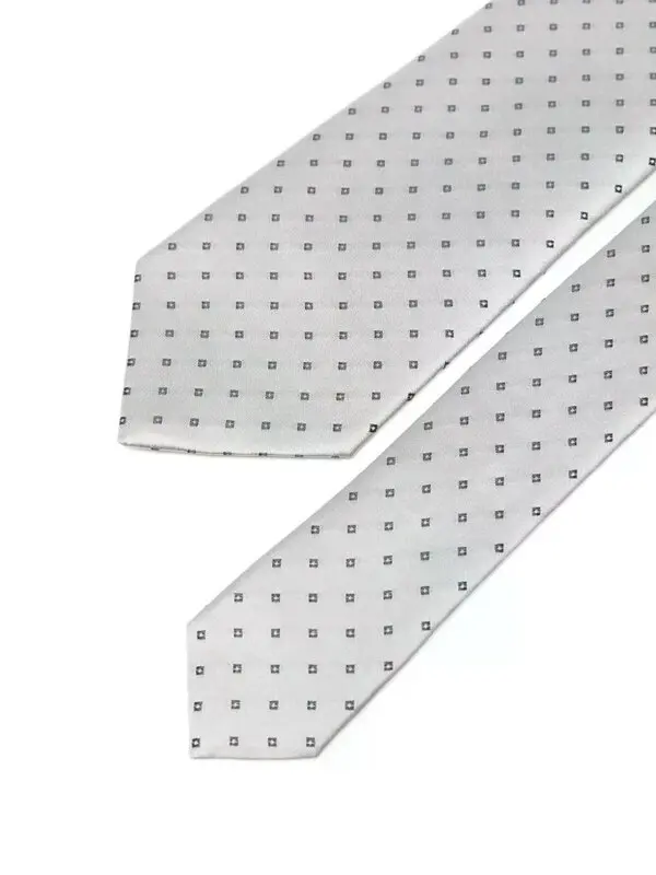 Emporio Armani Satin Geometric Tie