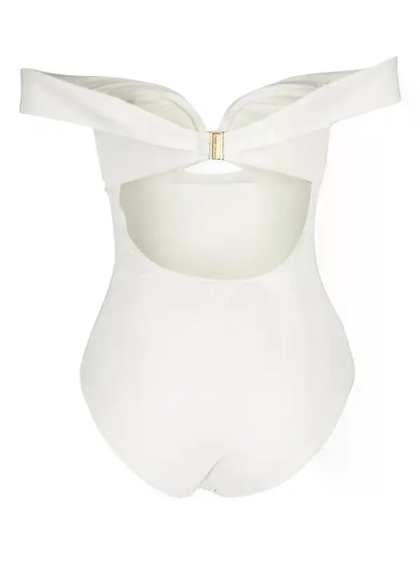 Zimmermann Lexi Off-shoulder One-piece Swimsuit