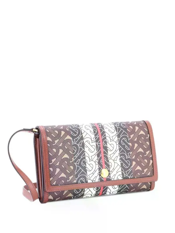 Burberry Tb Flap Bag Monogram E-canvas Small Shoulder Bag