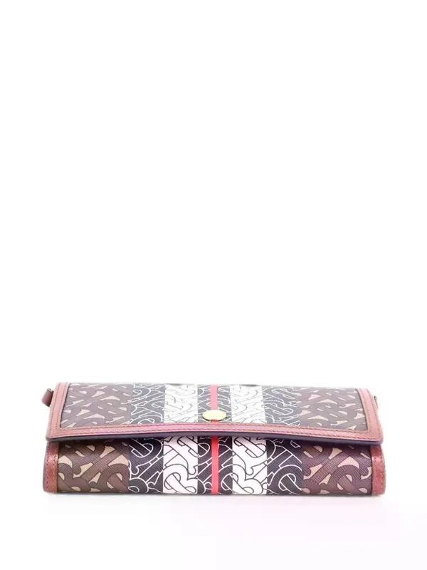 Burberry Tb Flap Bag Monogram E-canvas Small Shoulder Bag