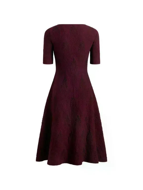 Etro Jacquard Medallion Motif Knit Midi Dress