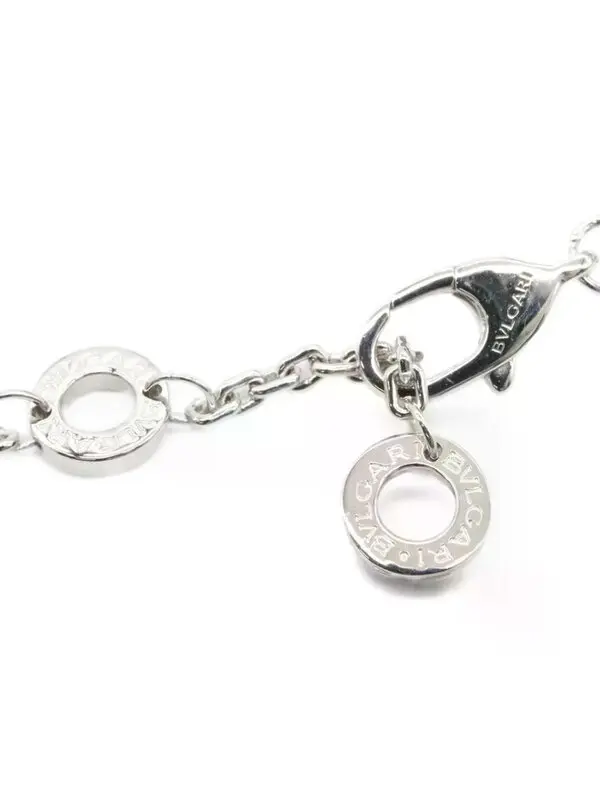 BVLGARI 18k White Gold Diamond Serpenti Viper Necklace - Silver