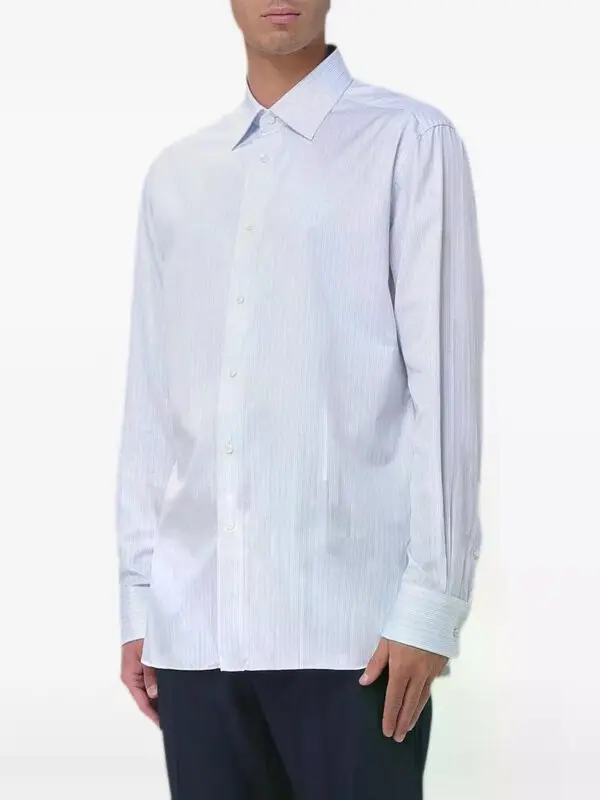 Zegna Striped Poplin Shirt