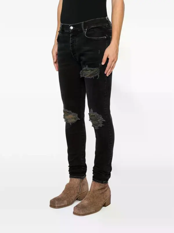 Amiri Distressed Patchwork Jeans