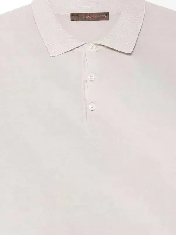JEORDIE'S Short-sleeve Polo Shirt - Neutrals