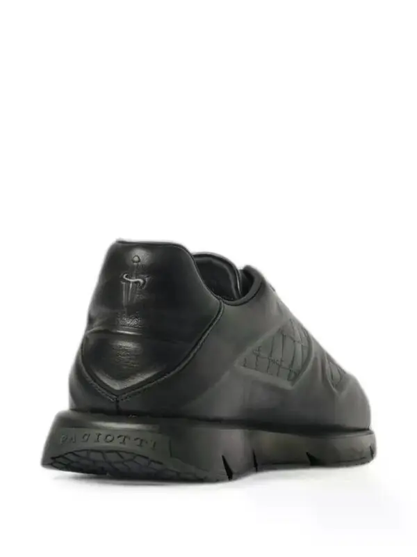 Paciotti Croc-effect Leather Sneakers