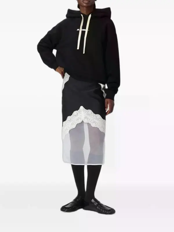 JIL SANDER Logo Print Hoodie