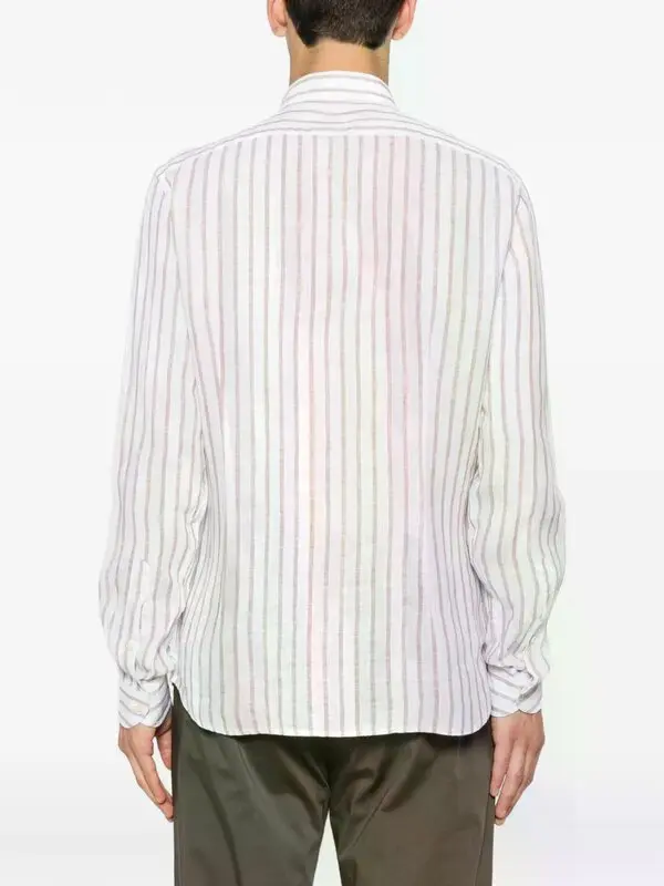 VELA SHOP Striped Long-sleeve Shirt