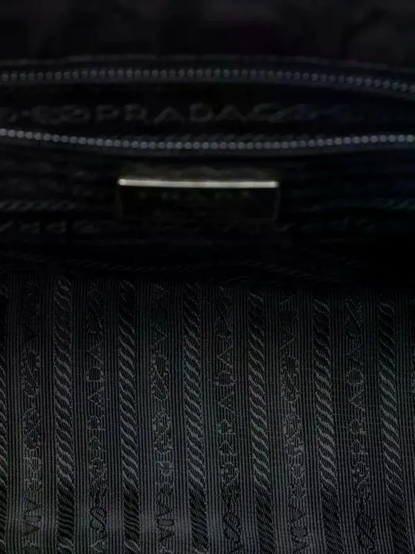 Prada Tessuto Metal Handle Bag