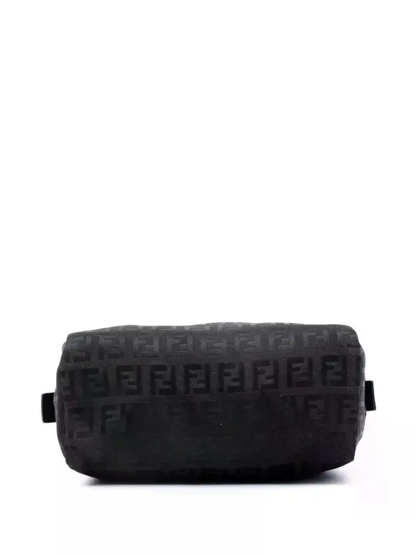 Fendi Mini Zucchino Canvas Handbag - Black