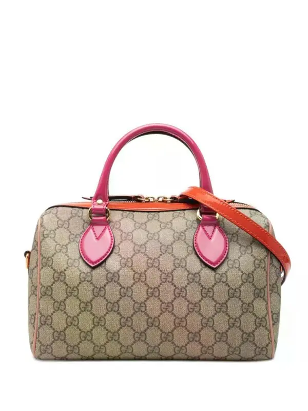 Gucci Small Gg Supreme Boston Bag Satchel