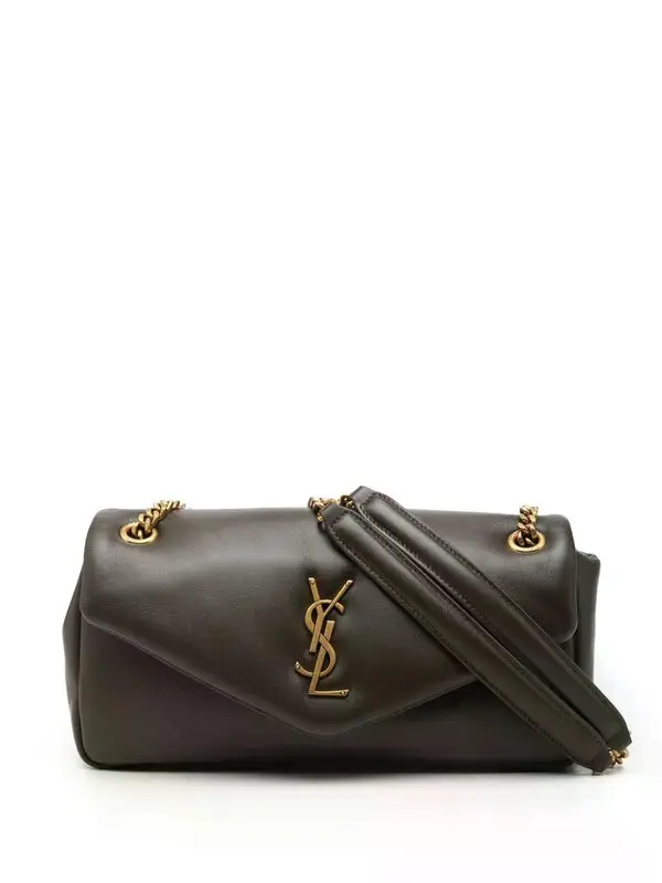 Saint Laurent Small Lambskin Calypso Shoulder Bag - Brown