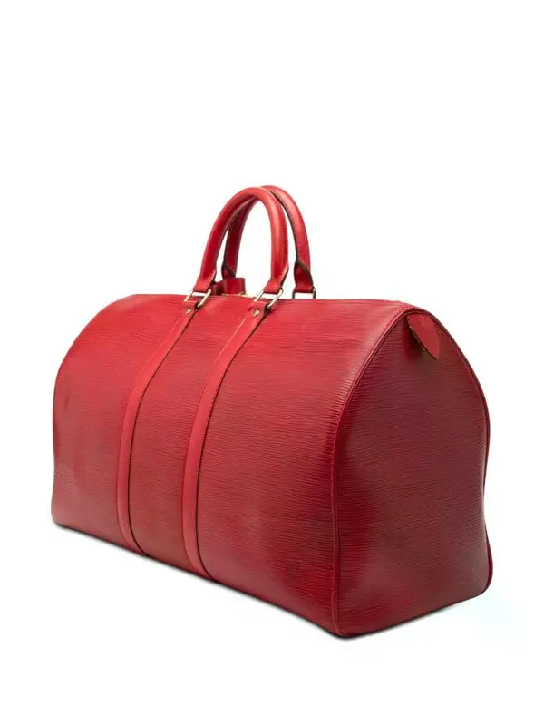 LOUIS VUITTON Epi Keepall 45 Travel Bag - Red