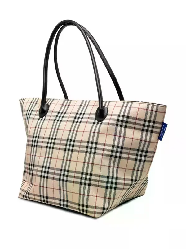 Burberry House Check Canvas Tote Bag