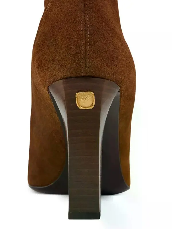 GIUSEPPE ZANOTTI Seal Stretch Ankle Boot 90 - Brown