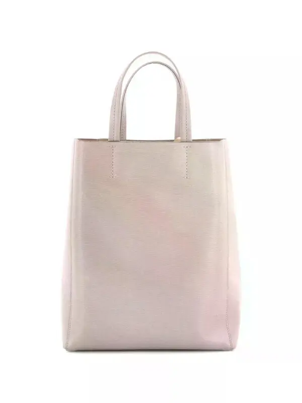 Celine Vertical Cabas Grained Calfskin Tote Bag - Grey