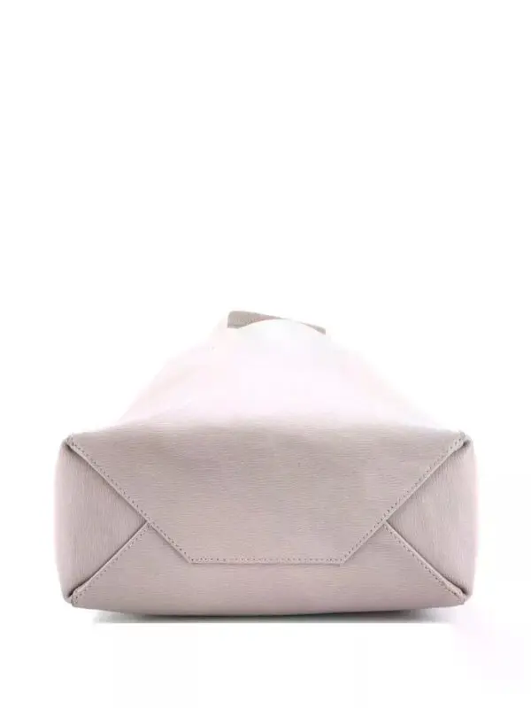 Celine Vertical Cabas Grained Calfskin Tote Bag - Grey
