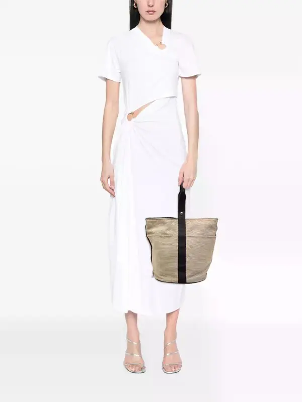 Hermès Toile Saxo Gm Bucket Bag