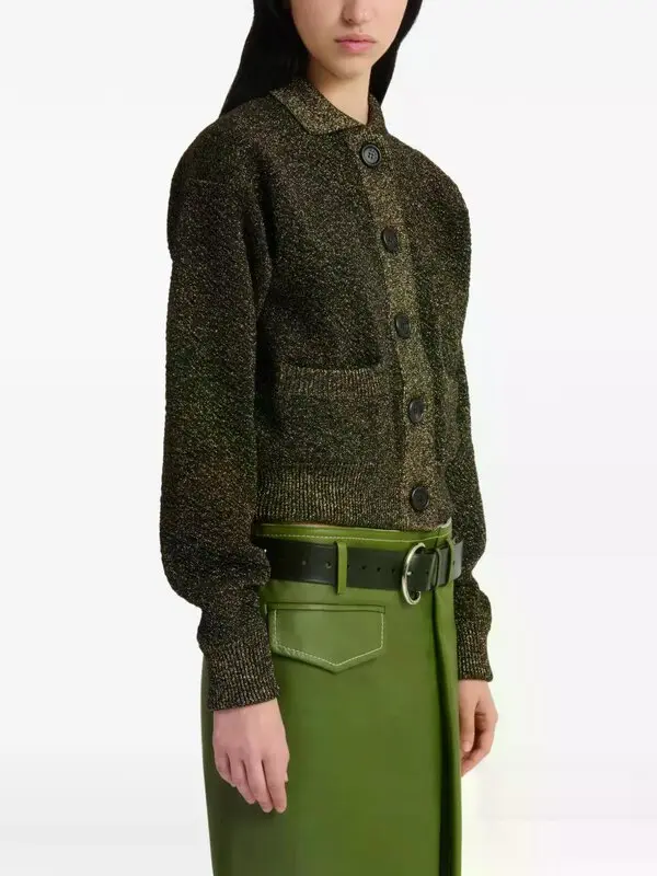 Marni Virgin Wool Lurex Cardigan