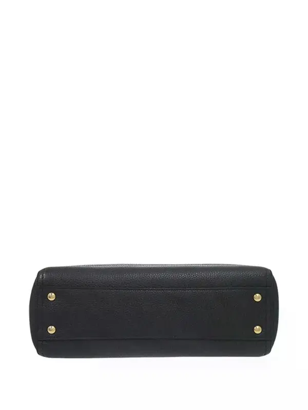 FERRAGAMO Pebbled Leather Ally Hobo Satchel