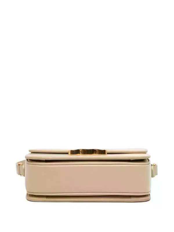 Celine Shiny Calfskin Triomphe Crossbody Bag - Neutrals