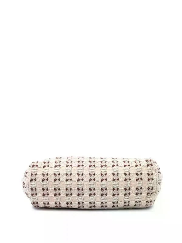 Prada Canvas Bow Cloquet Handle Bag