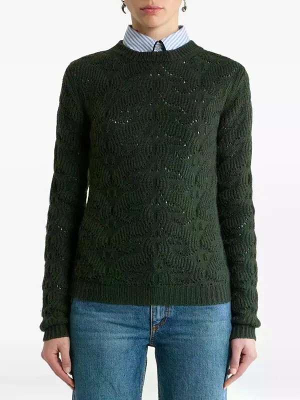 Etro Wool-blend Sweater With Paisley Detailing