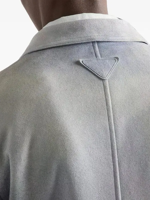 Prada Distressed Suede Caban Jacket