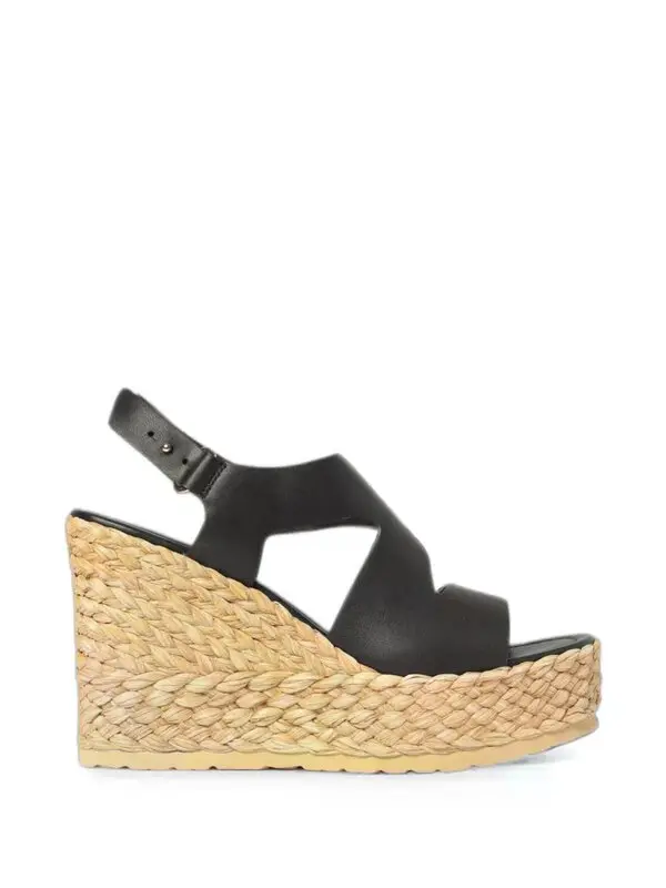 PALOMA BARCELO Aurora Calidis Leather Wedge Espadrilles