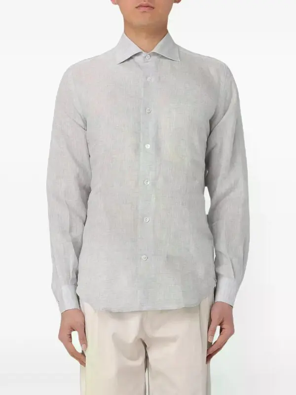 Eleventy Linen Shirt - Grey