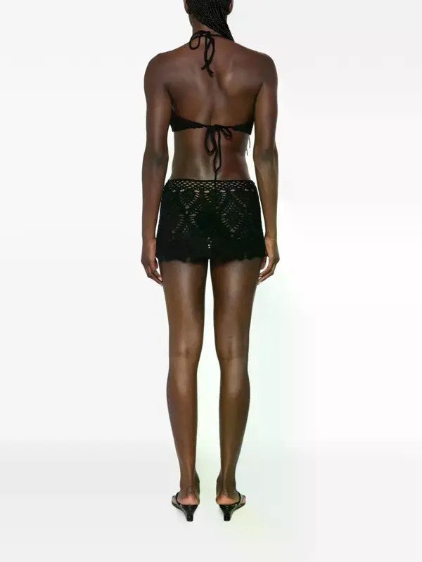 Frankies Bikinis Gabriella Crochet Mini Dress