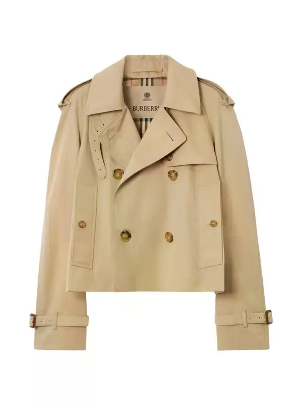 Burberry Cropped Mayfair Heritage Trench Jacket