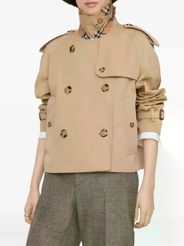 Burberry Cropped Mayfair Heritage Trench Jacket