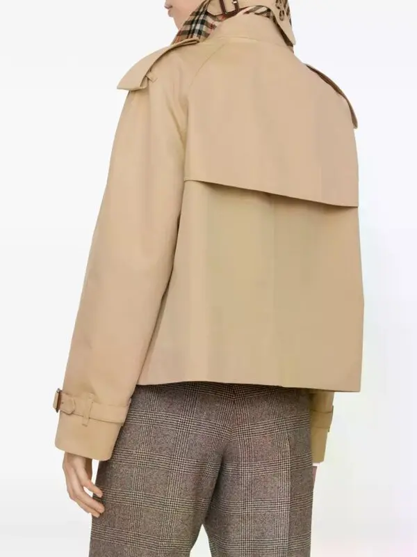 Burberry Cropped Mayfair Heritage Trench Jacket