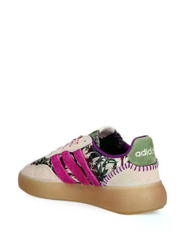 Adidas Floral Print Whipstitch Trim Sneakers
