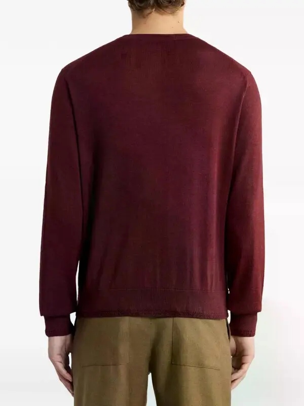Etro Wool And Silk Sweater With Pegaso Embroidery