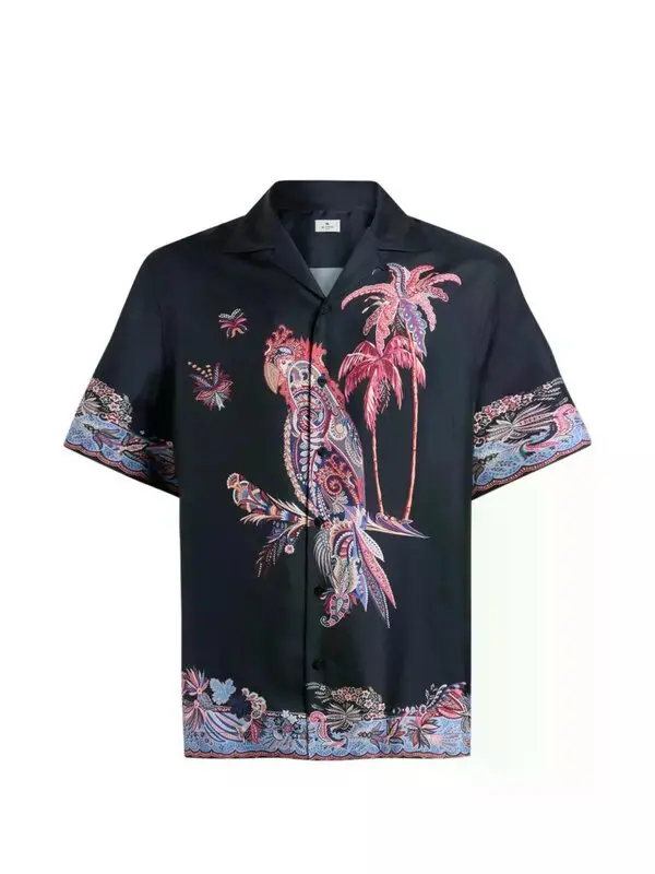 Etro Parrot-print Bowling Shirt