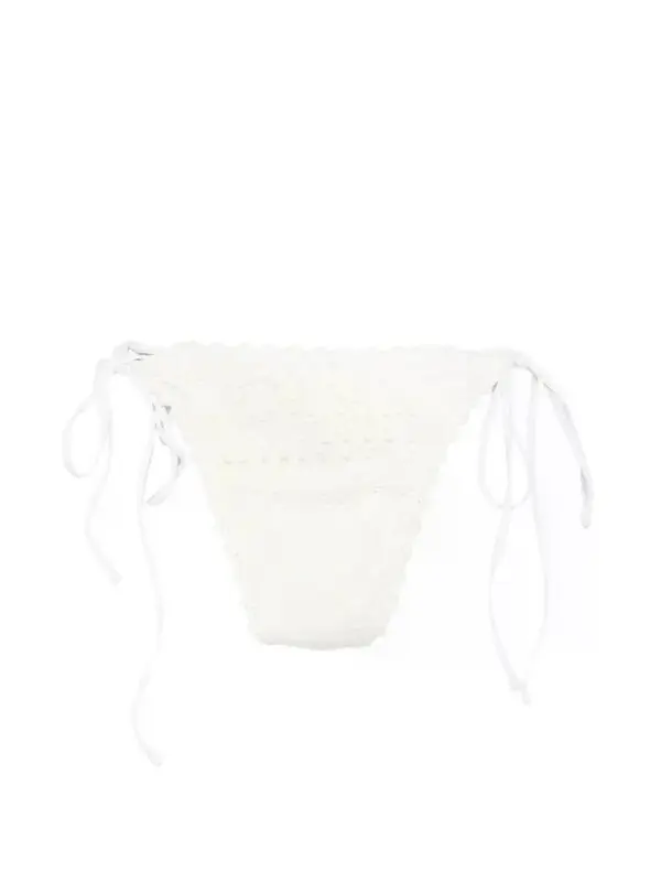Frankies Bikinis X Jennie Mackenzie Crochet Bikini Bottoms - Neutrals